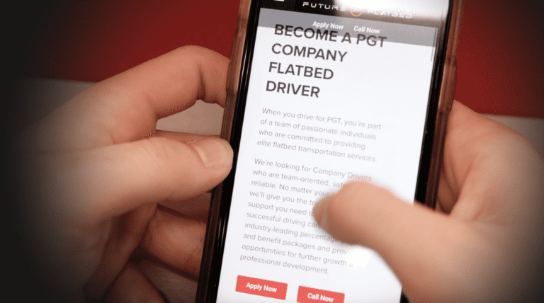 PGT Trucking’s Job Application Process for Flatbed Truck Drivers